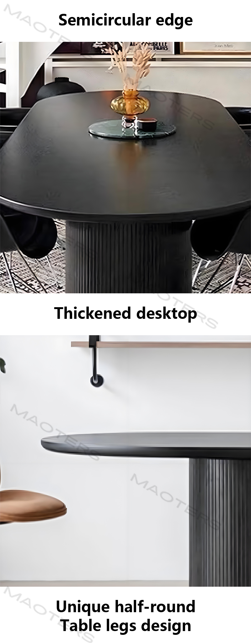 Solid Wood Oval Simple Creative Conference Table - Maoters - Maoters ...