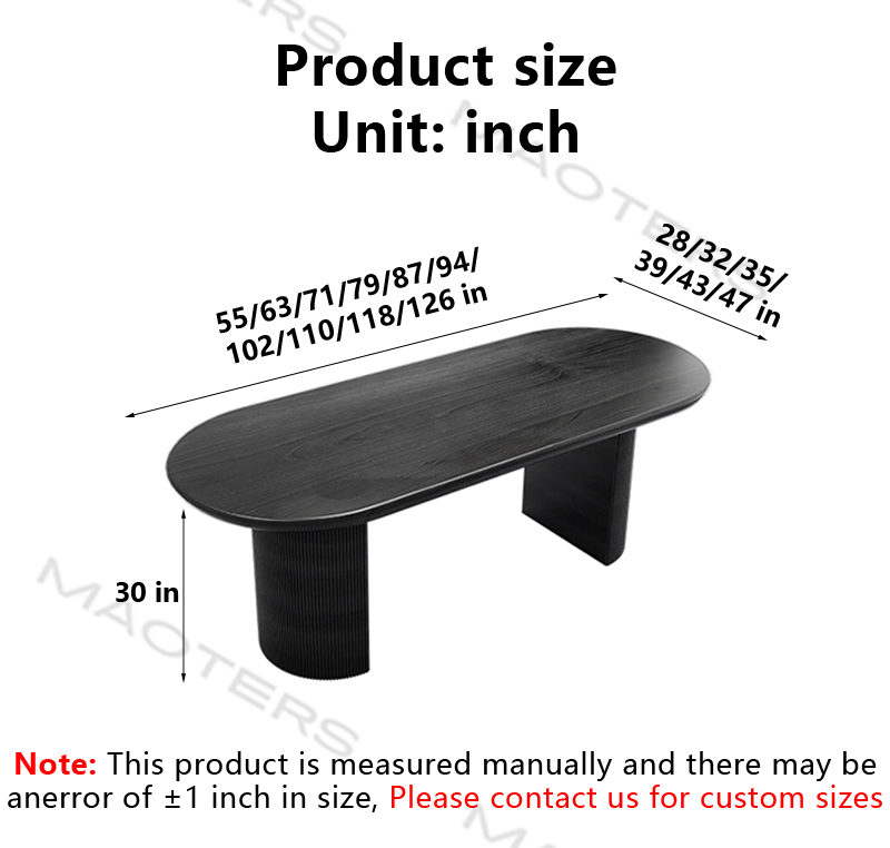 Solid Wood Oval Simple Creative Conference Table - Maoters - Maoters ...