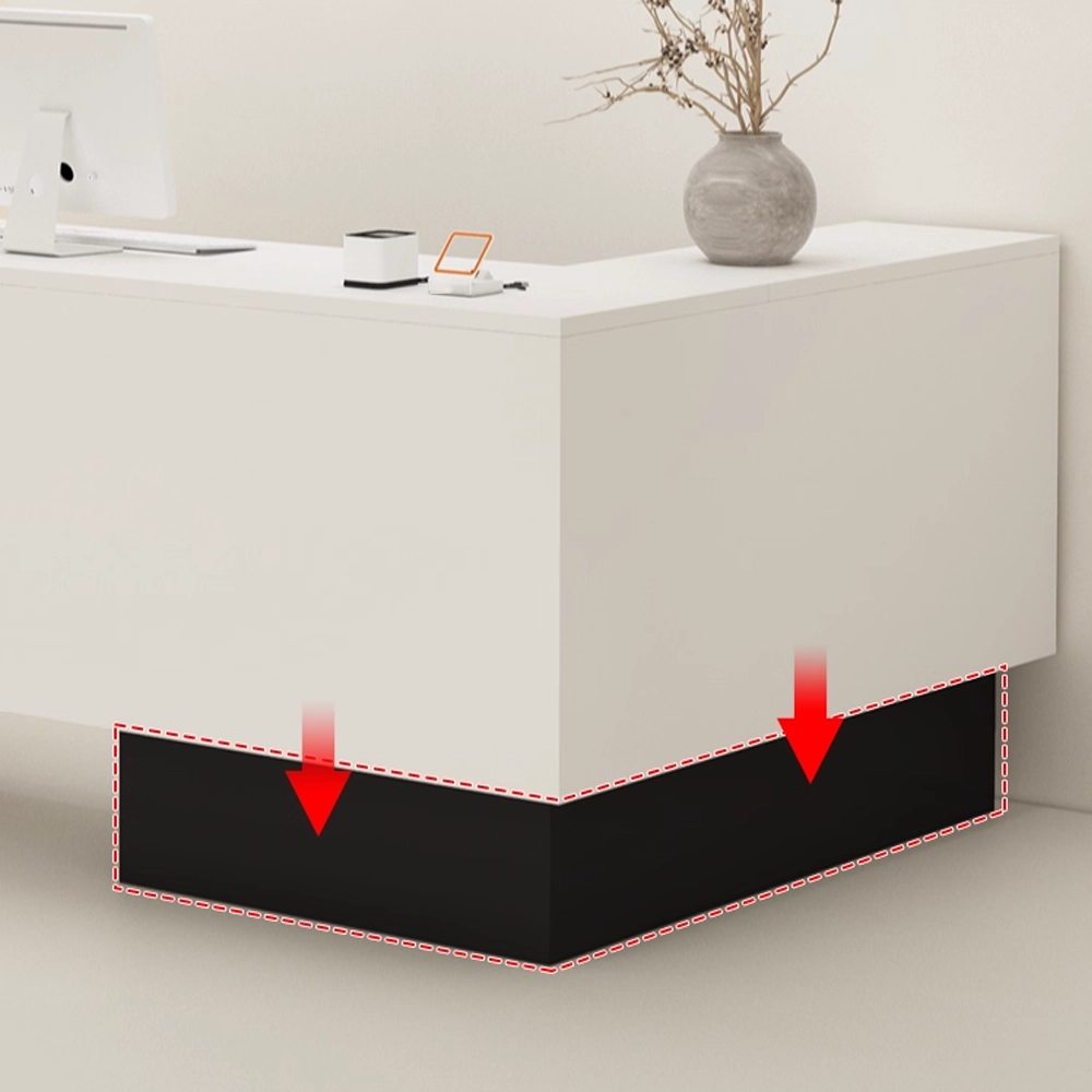 Unique L-shaped Corner Reception Desk - Maoters Office Furniture ...