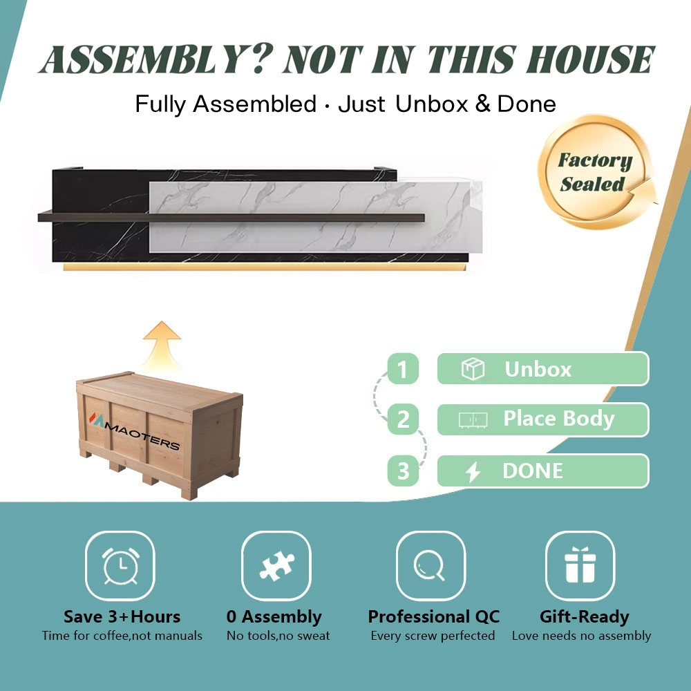 Reception Desks in Composite Stone & Marble For Businesses - Maoters ...